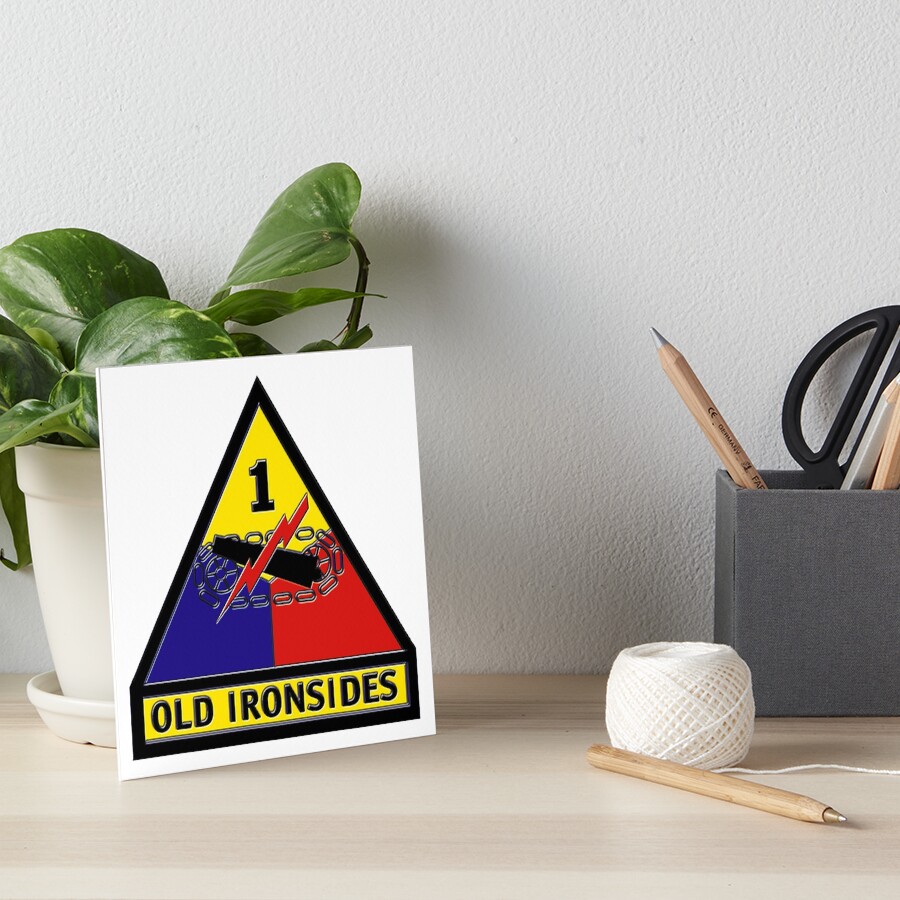 "First Armored Division Logo" Art Board Print for Sale by Quatrosales ...
