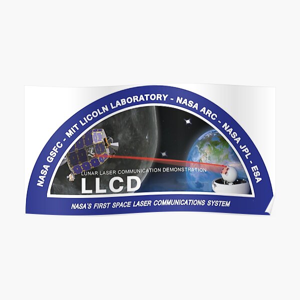 " Lunar Laser Communications Demonstration (LLCD) Logo" Poster by ...