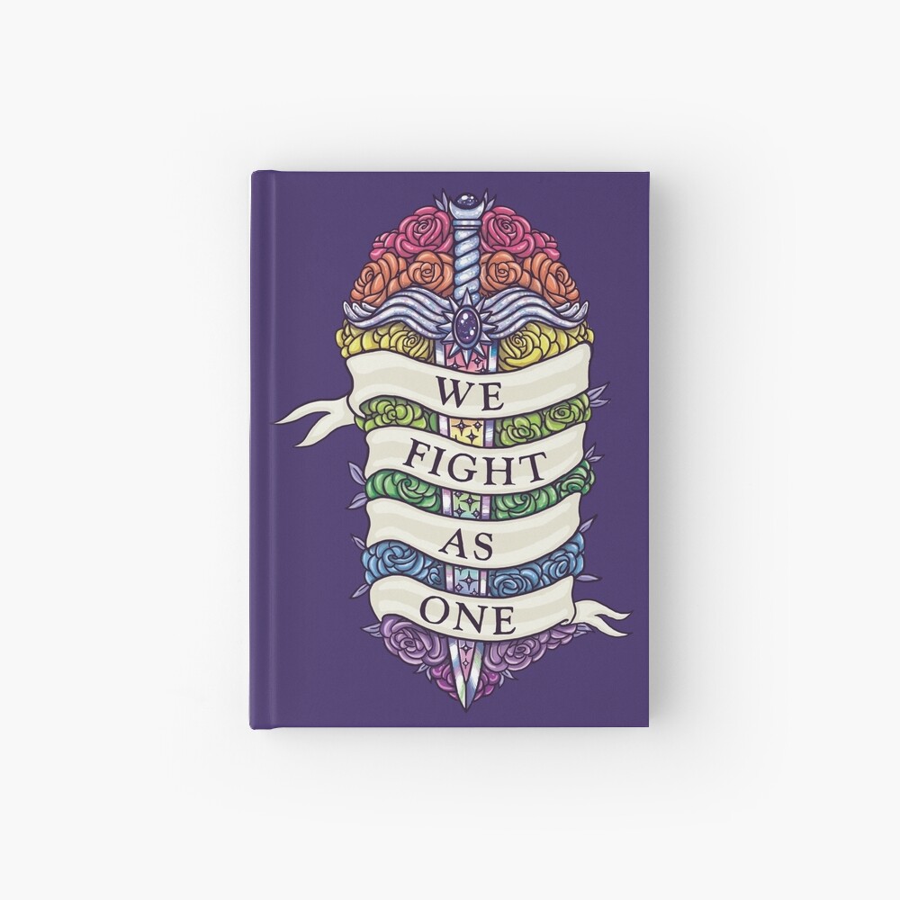 "WE FIGHT AS ONE" Hardcover Journal for Sale by foxflight | Redbubble