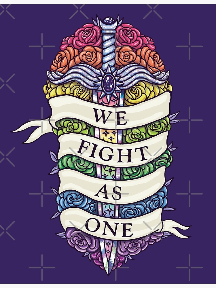 "WE FIGHT AS ONE" Photographic Print for Sale by foxflight | Redbubble