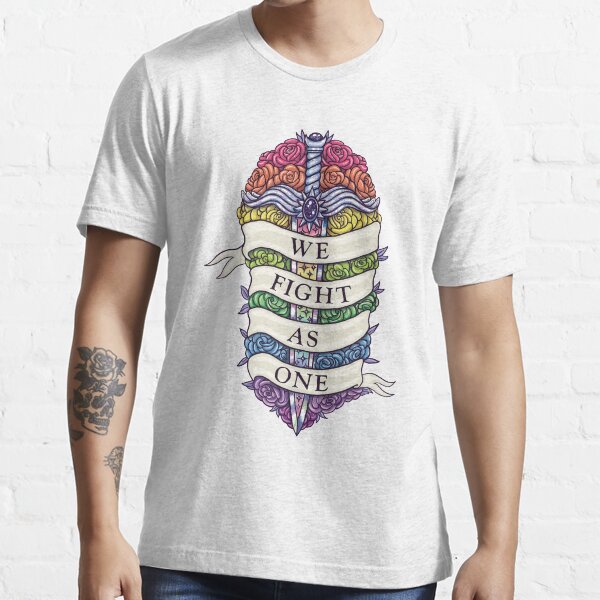 "WE FIGHT AS ONE" T-shirt for Sale by foxflight | Redbubble | lgbt t ...