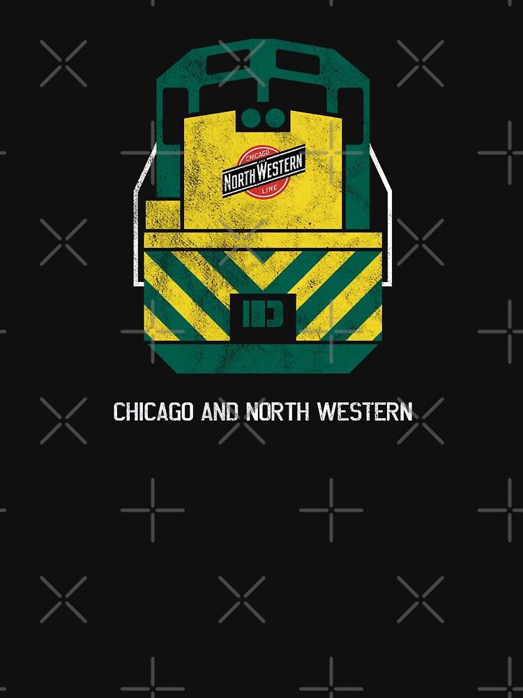 "Vintage Chicago North Western CNW Railroad Train Engine " T-shirt for ...