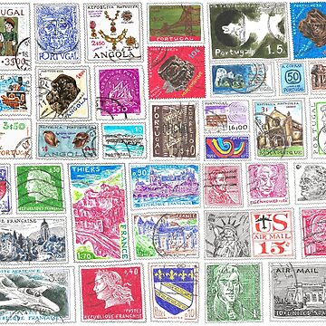 "Stamp Collection - pen and watercolour drawing / painting - travelling ...