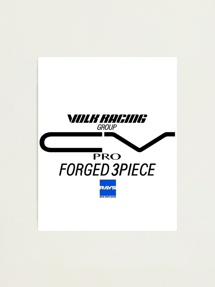 "Rays Volk Racing Group CV Pro black" Photographic Print by lowoctane ...
