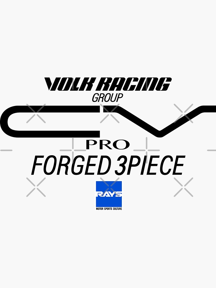 "Rays Volk Racing Group CV Pro black" Sticker for Sale by lowoctane ...