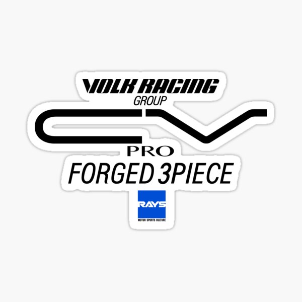 "Rays Volk Racing Group CV Pro black" Sticker for Sale by lowoctane ...