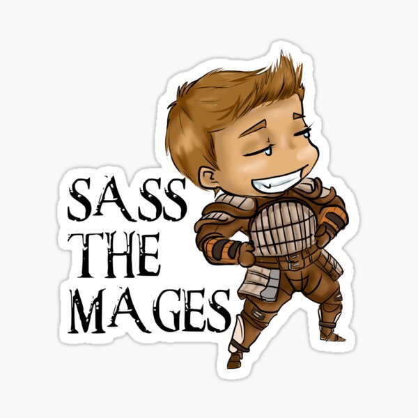"sass the mages" Sticker for Sale by aleushadrake | Redbubble