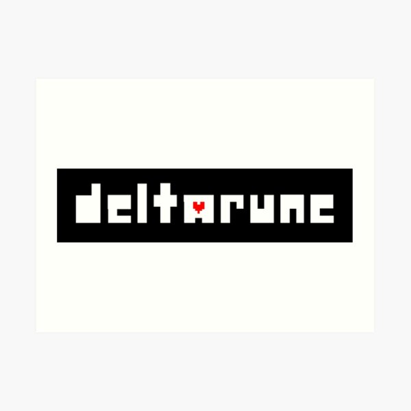 "Deltarune Logo" Art Print by creeps | Redbubble