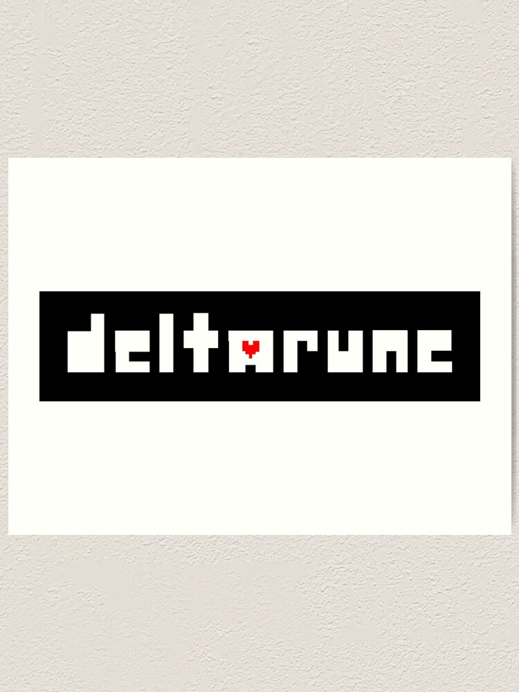 "Deltarune Logo" Art Print by creeps | Redbubble