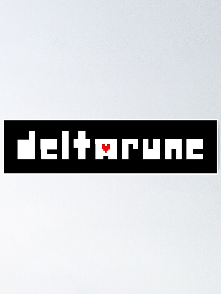 "Deltarune Logo" Poster by creeps | Redbubble