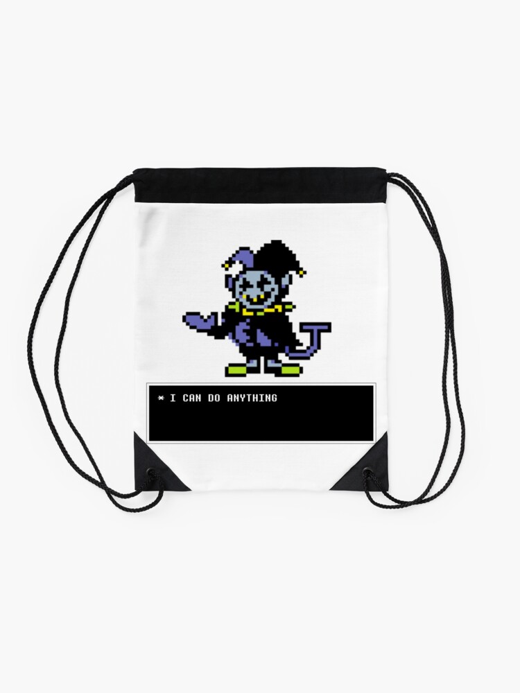 "Jevil - I Can Do Anything" Drawstring Bag for Sale by JoeF140 | Redbubble