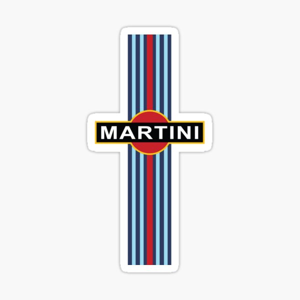 Martini Racing Stripe Stickers | Redbubble