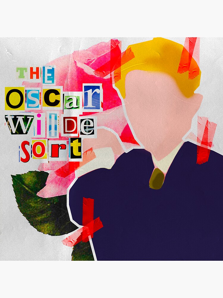 "the oscar wilde sort" Sticker for Sale by marysthings | Redbubble