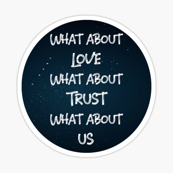 "What About Us" Sticker for Sale by emboyle13 | Redbubble
