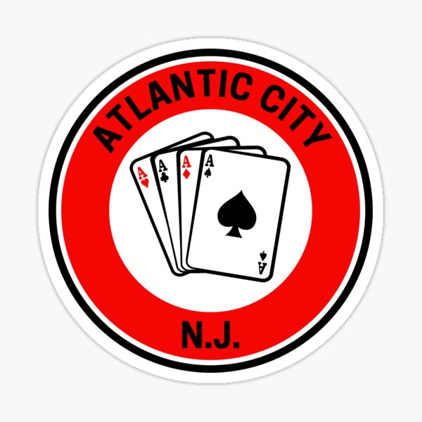 "Vintage Atlantic City New Jersey" Sticker for Sale by fearcity | Redbubble