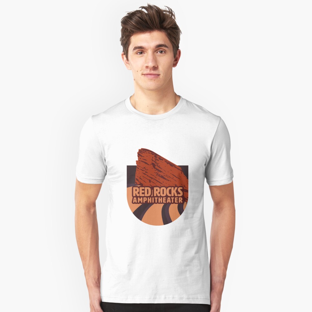 "Red Rocks Amphitheater " T-shirt by KlehmInTime | Redbubble
