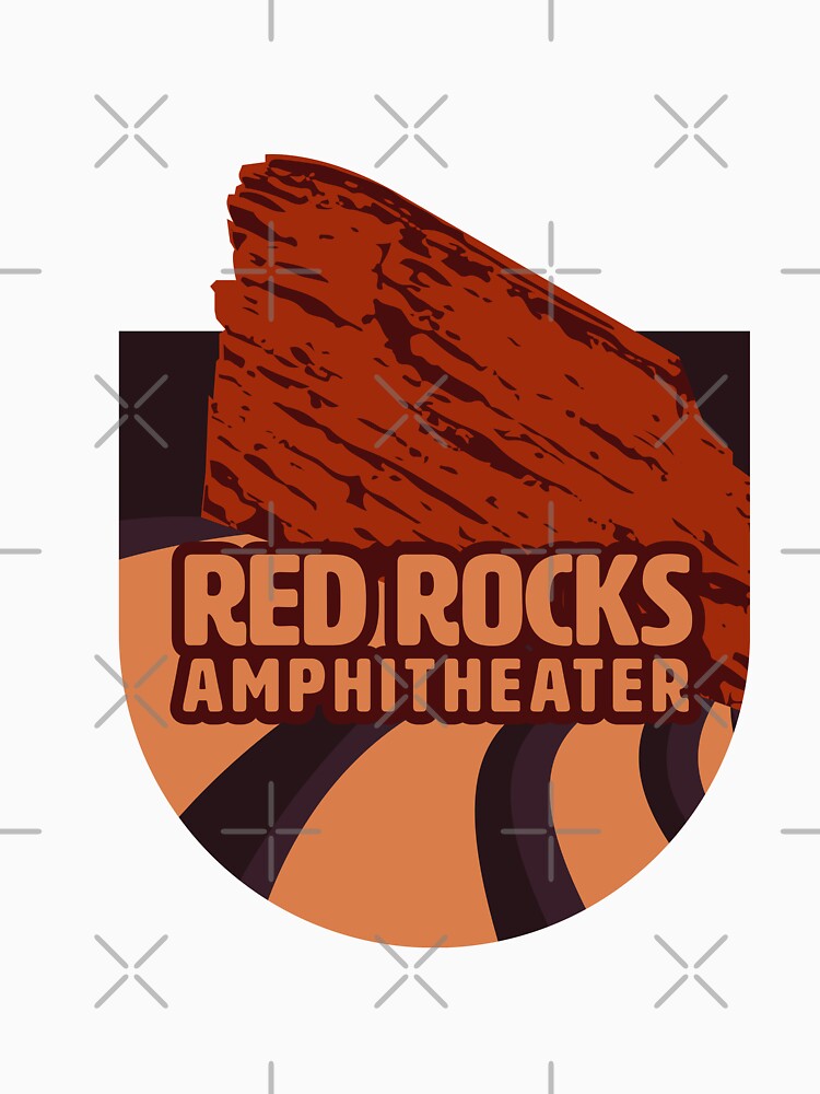 "Red Rocks Amphitheater " T-shirt for Sale by KlehmInTime | Redbubble ...