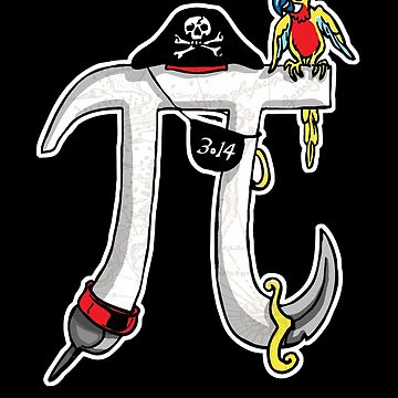 "Pirate Pi Day Symbol" Sticker for Sale by MudgeStudios | Redbubble