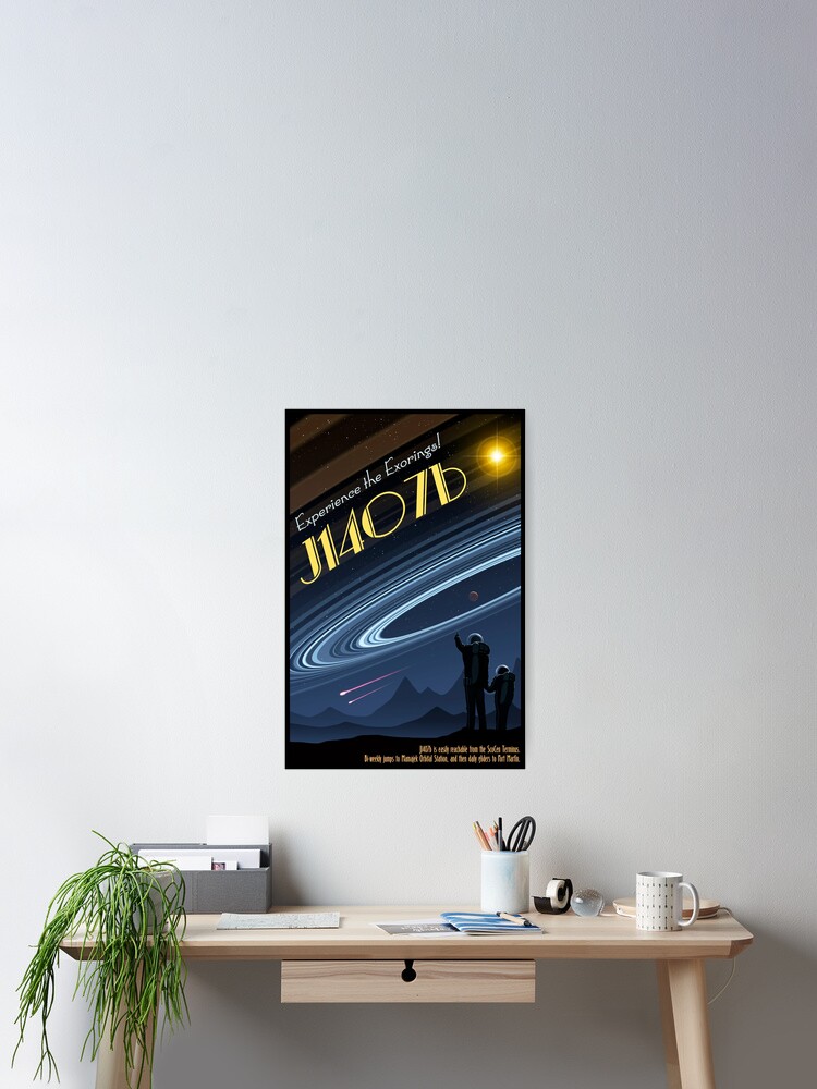 "Space Travel Poster J1407b" Poster for Sale by Mark Garlick | Redbubble