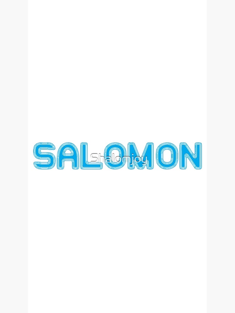 "Salomon" Poster by Shalomjoy | Redbubble
