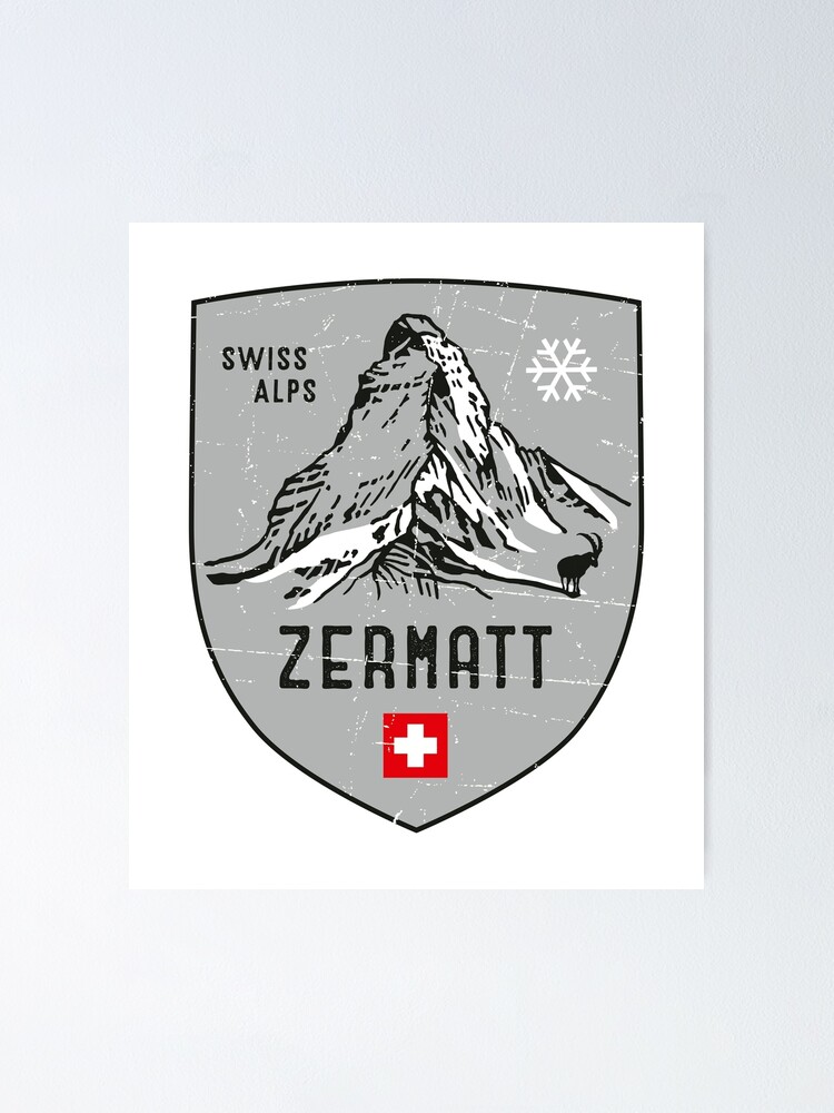 "Zermatt Schweiz Wappen" Poster von posay | Redbubble