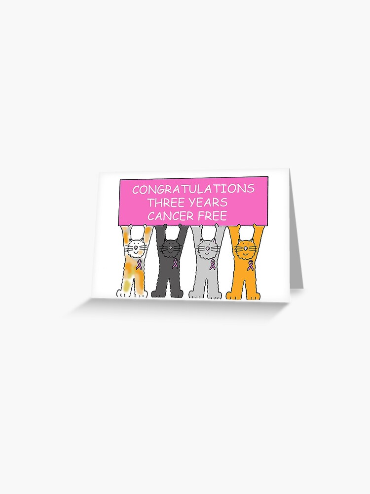 "Congratulations Three Years Cancer Free Anniversary." Greeting Card ...