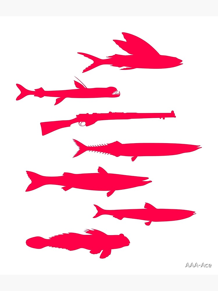 "Fish Gun" Poster by AAA-Ace | Redbubble