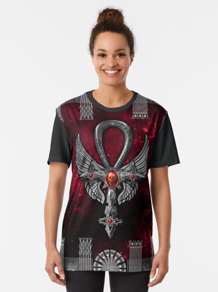 "Gothic Ankh - Egyptian" T-shirt for Sale by AbysmInternal | Redbubble ...