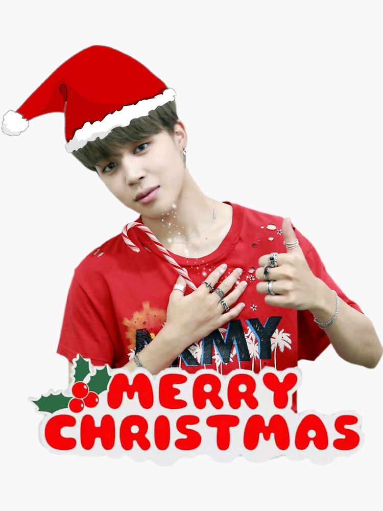 "Jimin Christmas" Sticker for Sale by juletuerk | Redbubble