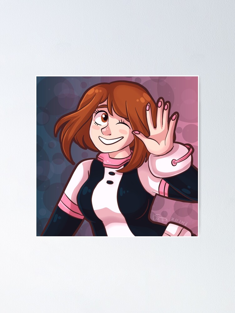 "Uraraka Ochako" Poster for Sale by Kasiona | Redbubble