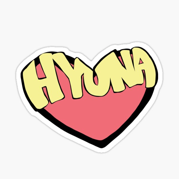 Pegatina «Logotipo del corazón de Hyuna» de SailorEsme | Redbubble