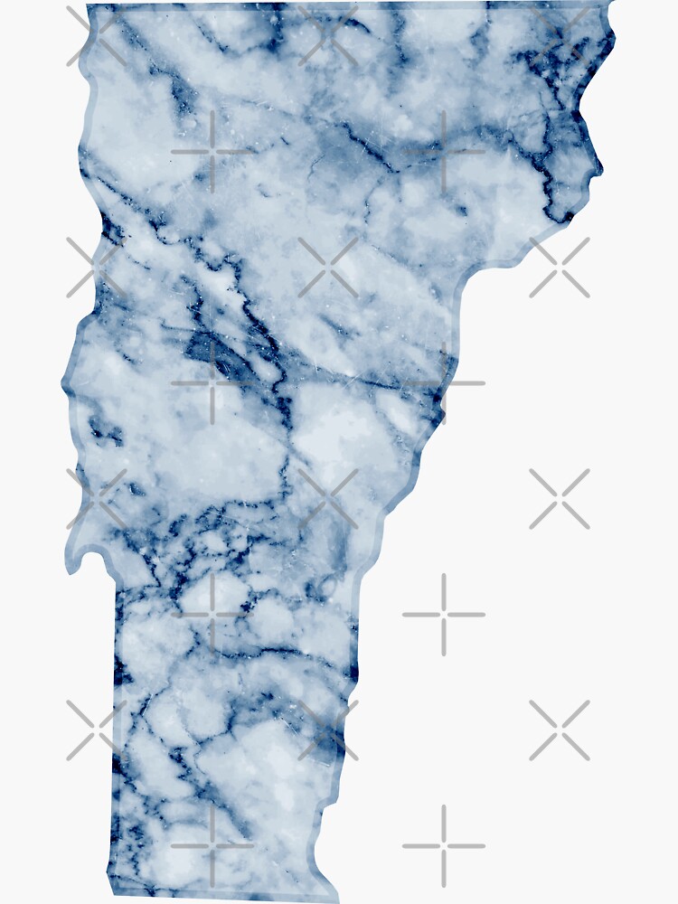 "Vermont VT State — Blue Marble" Sticker for Sale by marble2 | Redbubble
