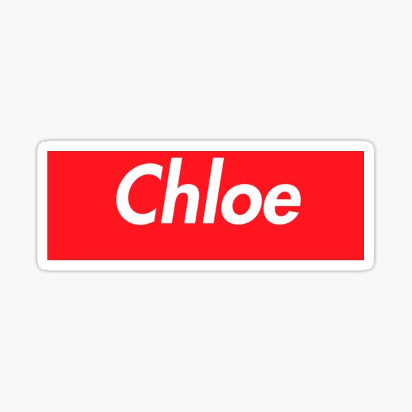 Chloe Name Tag Stickers | Redbubble