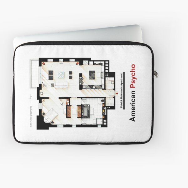 "Floorplan of Patrick Bateman's apartment from AMERICAN PSYCHO" Laptop ...