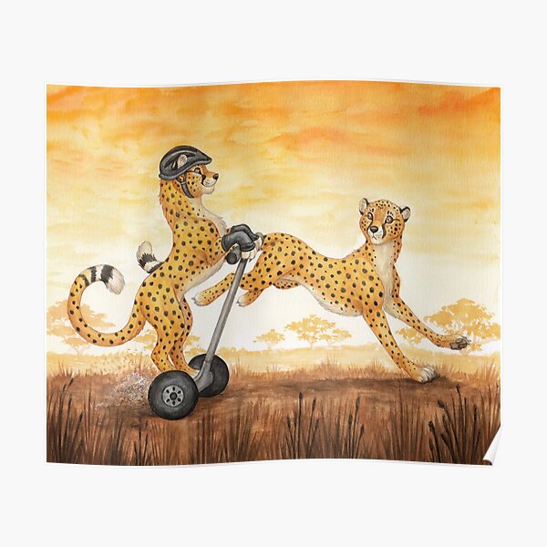 "Segway Cheetah" Poster for Sale by Dolphiana | Redbubble