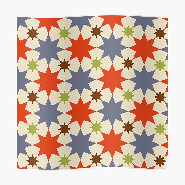 "Funky Retro Star Design Straight Out of the 70's" Poster by ...