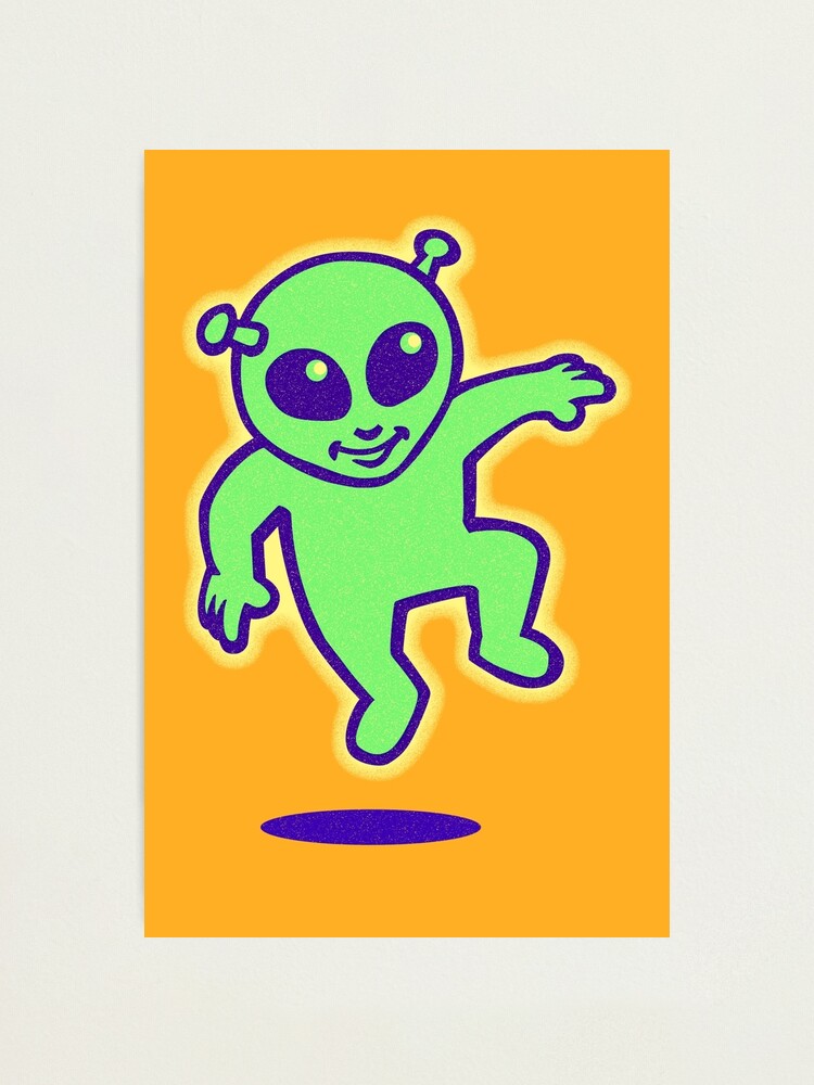 "yoshi the alien v2" Photographic Print by BrownWoodRobot | Redbubble