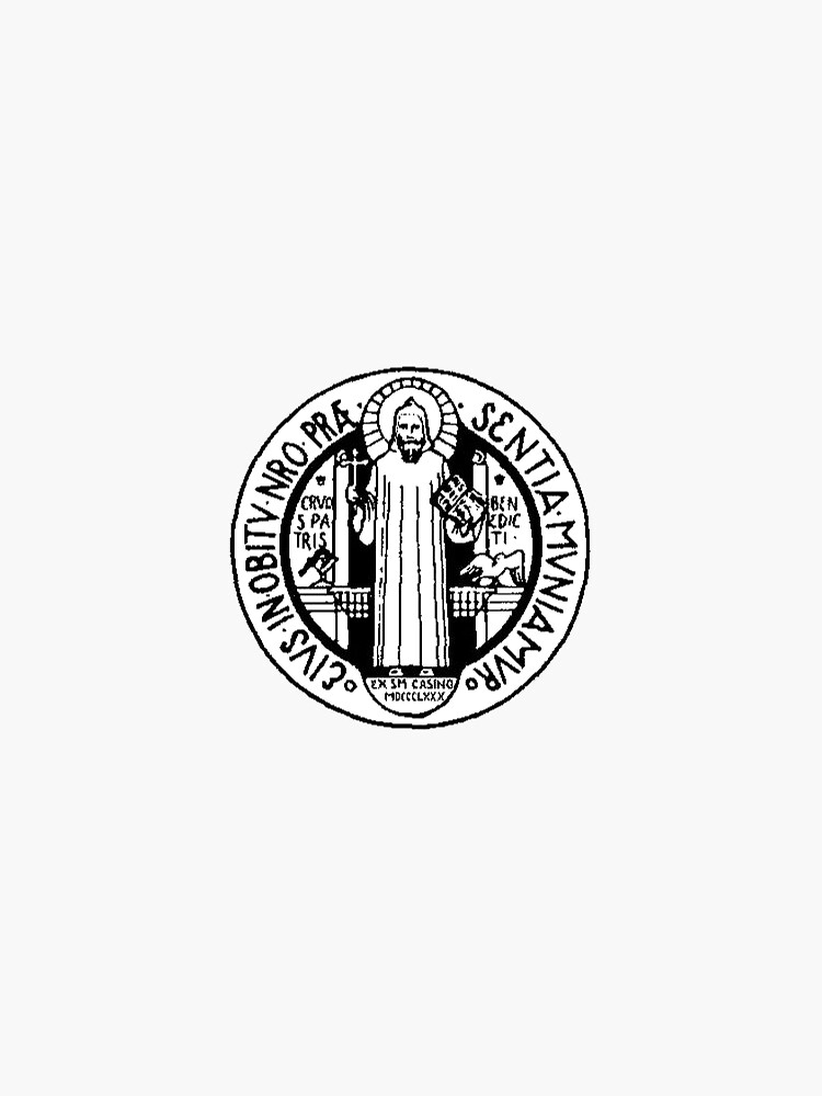 "Order of Saint Benedict Medal" Sticker for Sale by PZAndrews | Redbubble