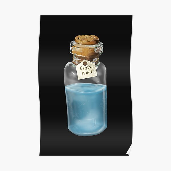 "Bacta Fluid... for rapid rejuvenation" Poster for Sale by drawnexplore ...