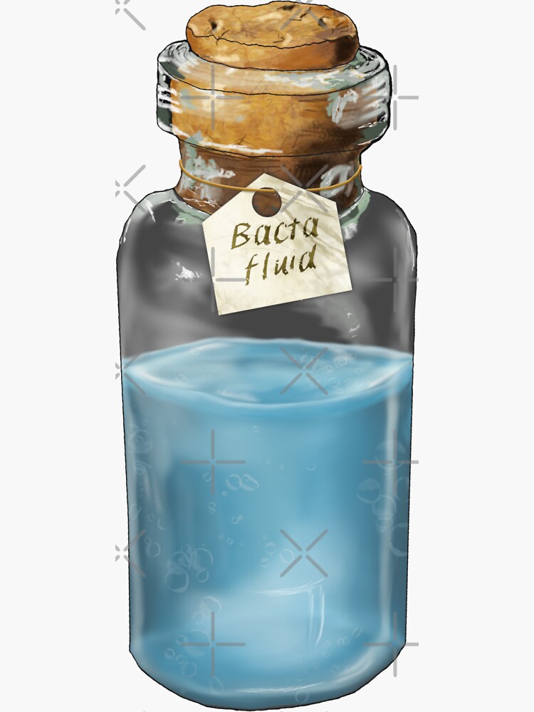 "Bacta Fluid... for rapid rejuvenation" Sticker by drawnexplore | Redbubble