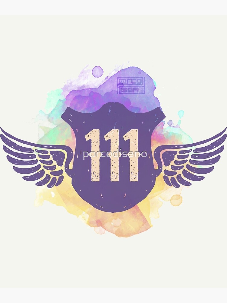 "111 ANGEL WINGS PROTECTED UNIVERSE REPEATING NUMBERS" Poster by ...