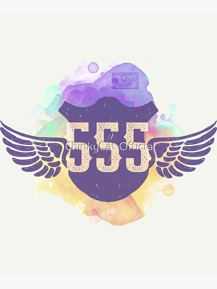 "555 ANGEL WINGS PROTECTED UNIVERSE REPEATING NUMBERS" Art Print for ...