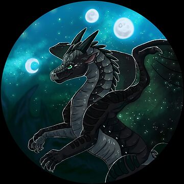 "Wings of Fire - Moonwatcher" Sticker for Sale by Biohazardia | Redbubble