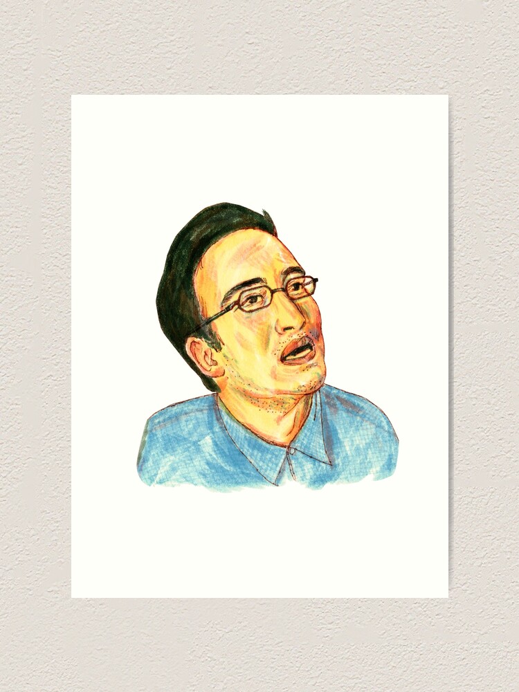 "Filthy Frank Glasses Sticker Meme Face Pink Guy Joji Papa Franku" Art ...