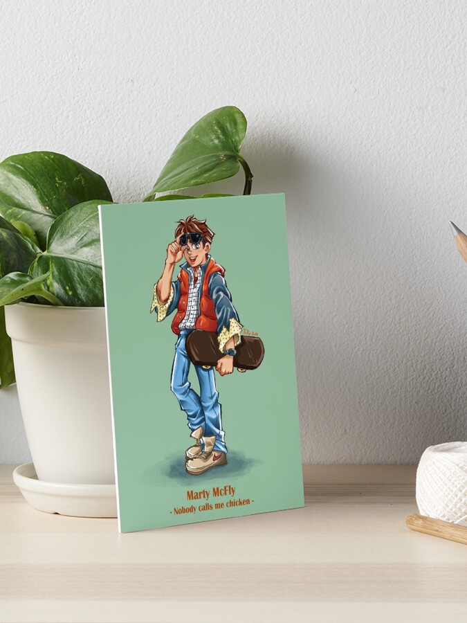 "Marty McFly Cartoon" Art Board Print for Sale by Jully Illustrations ...