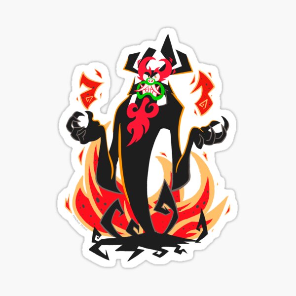 "Aku" Sticker by FalloutCat | Redbubble