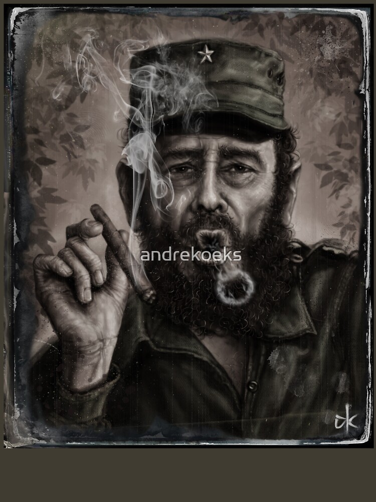 "Fidel Castro" T-shirt for Sale by andrekoeks | Redbubble | fidel t ...