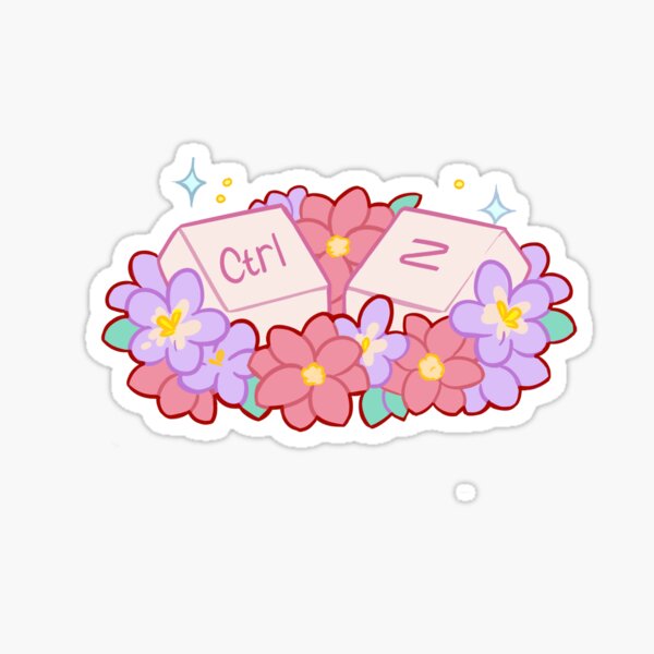 "CTRL + Z" Sticker for Sale by cosmosbadger | Redbubble