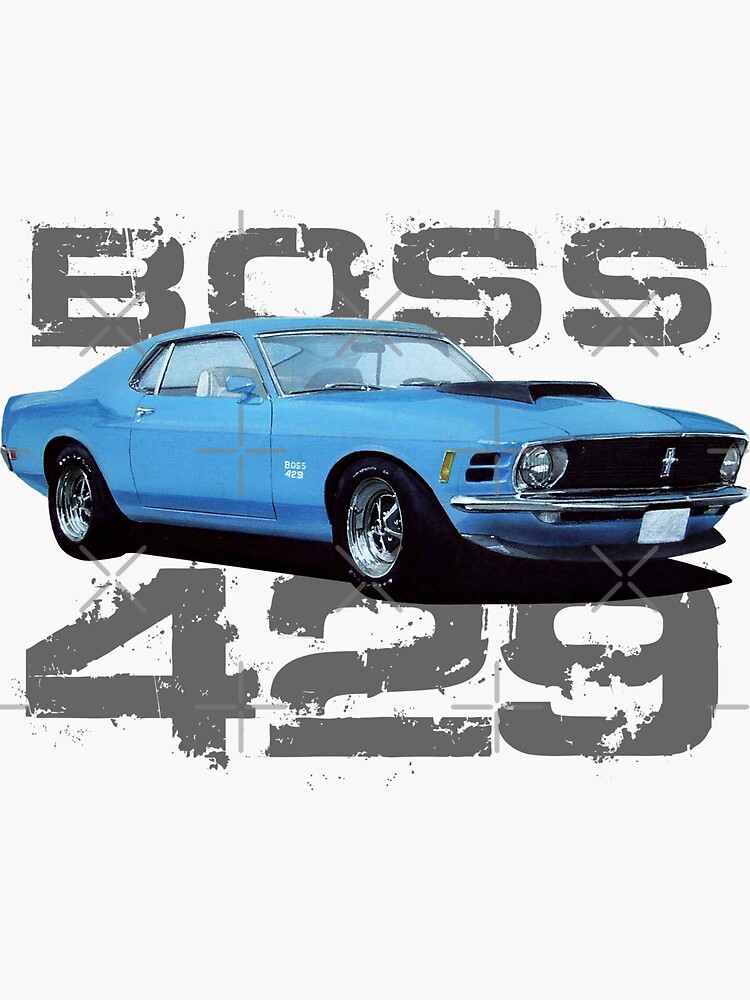 "Boss in Blue" Sticker for Sale by Yourauto | Redbubble