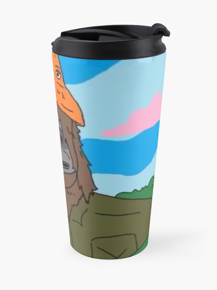 Sassy The Sasquatch Travel Coffee Mug For Sale By Vinylwizard Redbubble